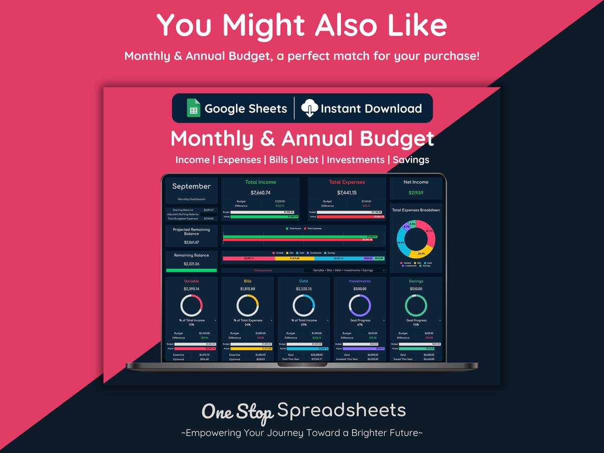 Google Sheets Ultimate Habit Tracker - Dark Mode – OneStopSpreadsheets